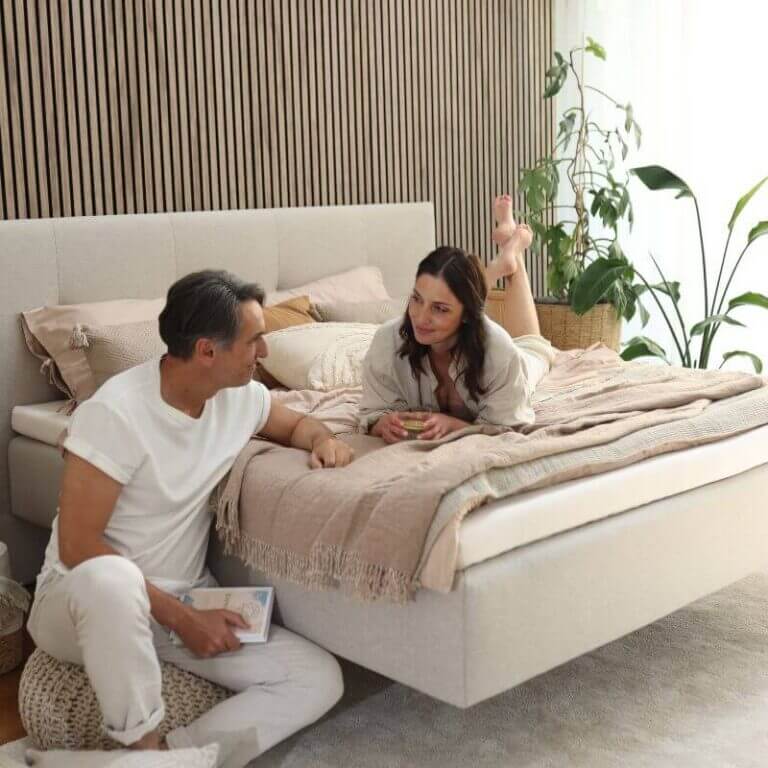 Lebdeča postelja BoxSpring Fly - Spalni center Maremico